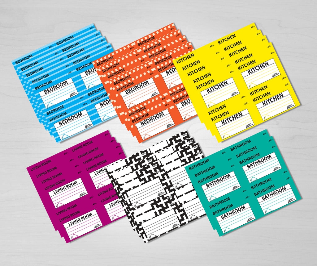 2 Bedroom Moving Labels - Order Your Life