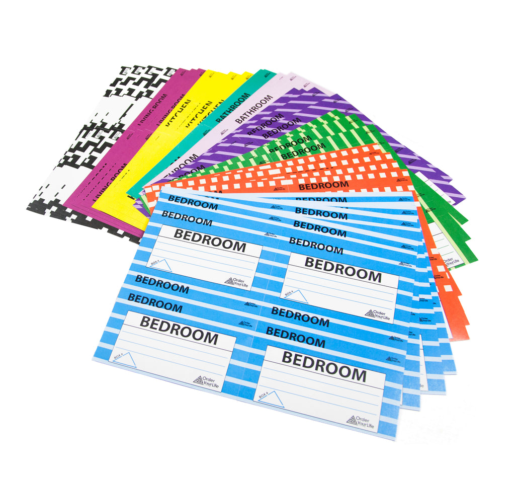 4 Bedroom Moving Labels - Order Your Life