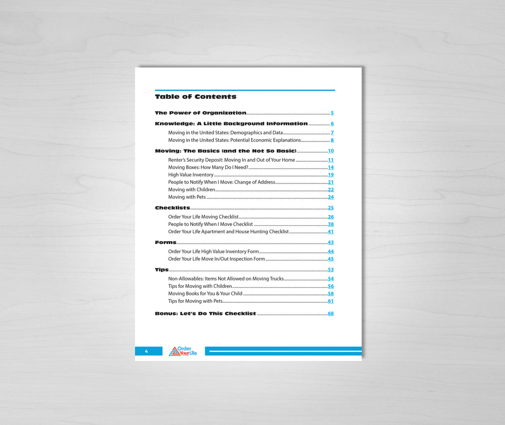 Moving Guide - Order Your Life